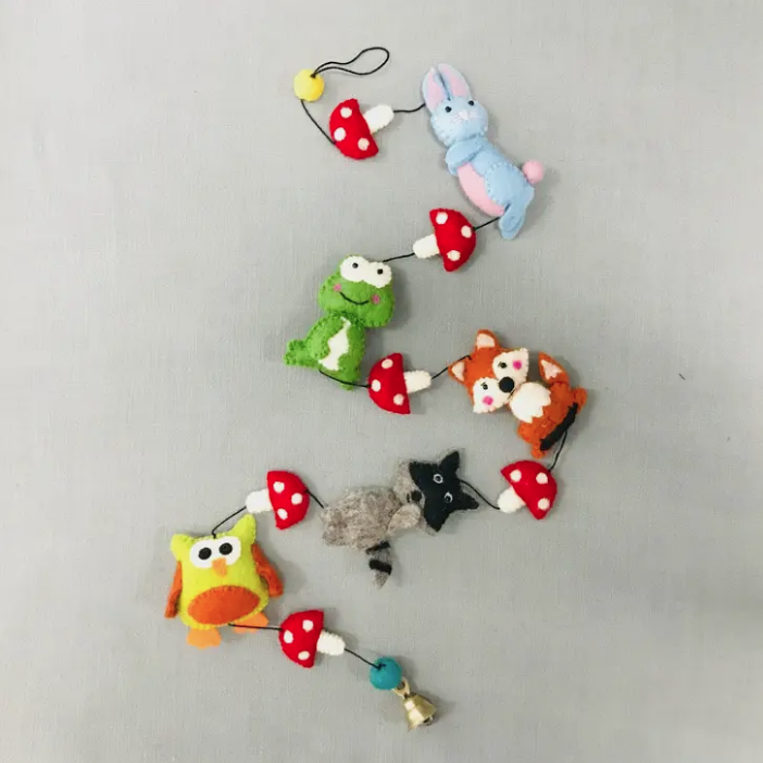Felted Wool Forest Creatures Garland – Mom's Sweet Shop