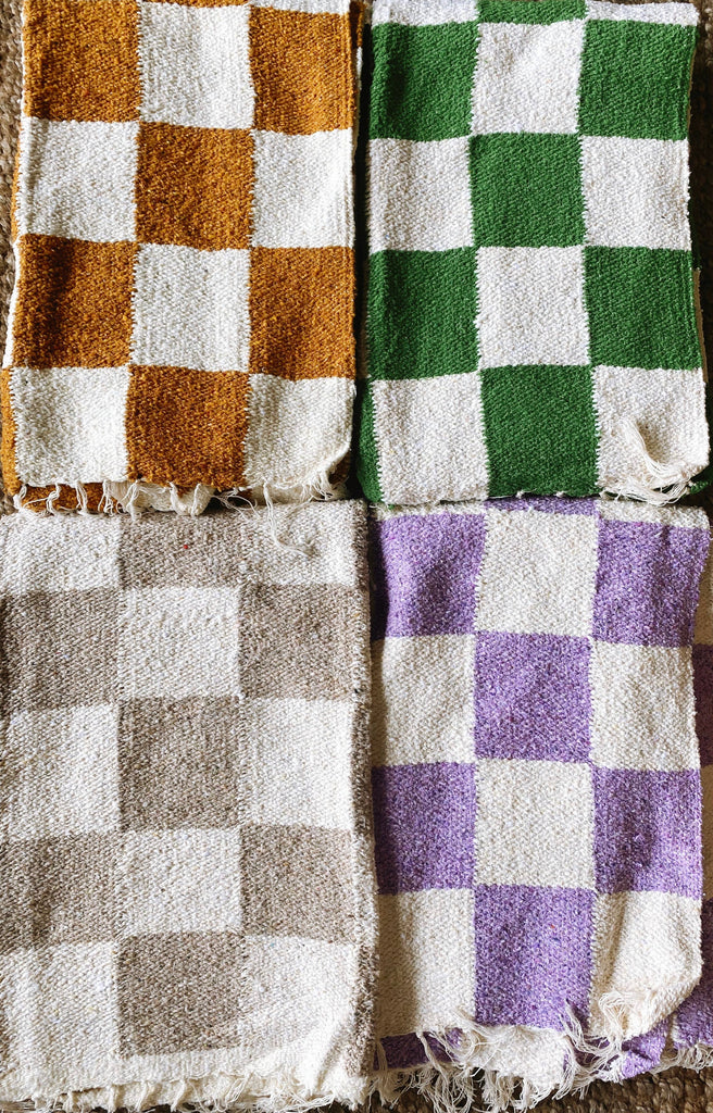 Checker Throw- Laguna Heavyweight Mustard – Mom's Sweet Shop